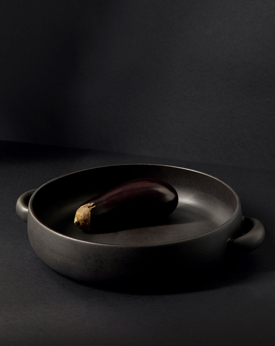 Ceramic Cooking & Serving Platte with Handles | Handmade Cookware