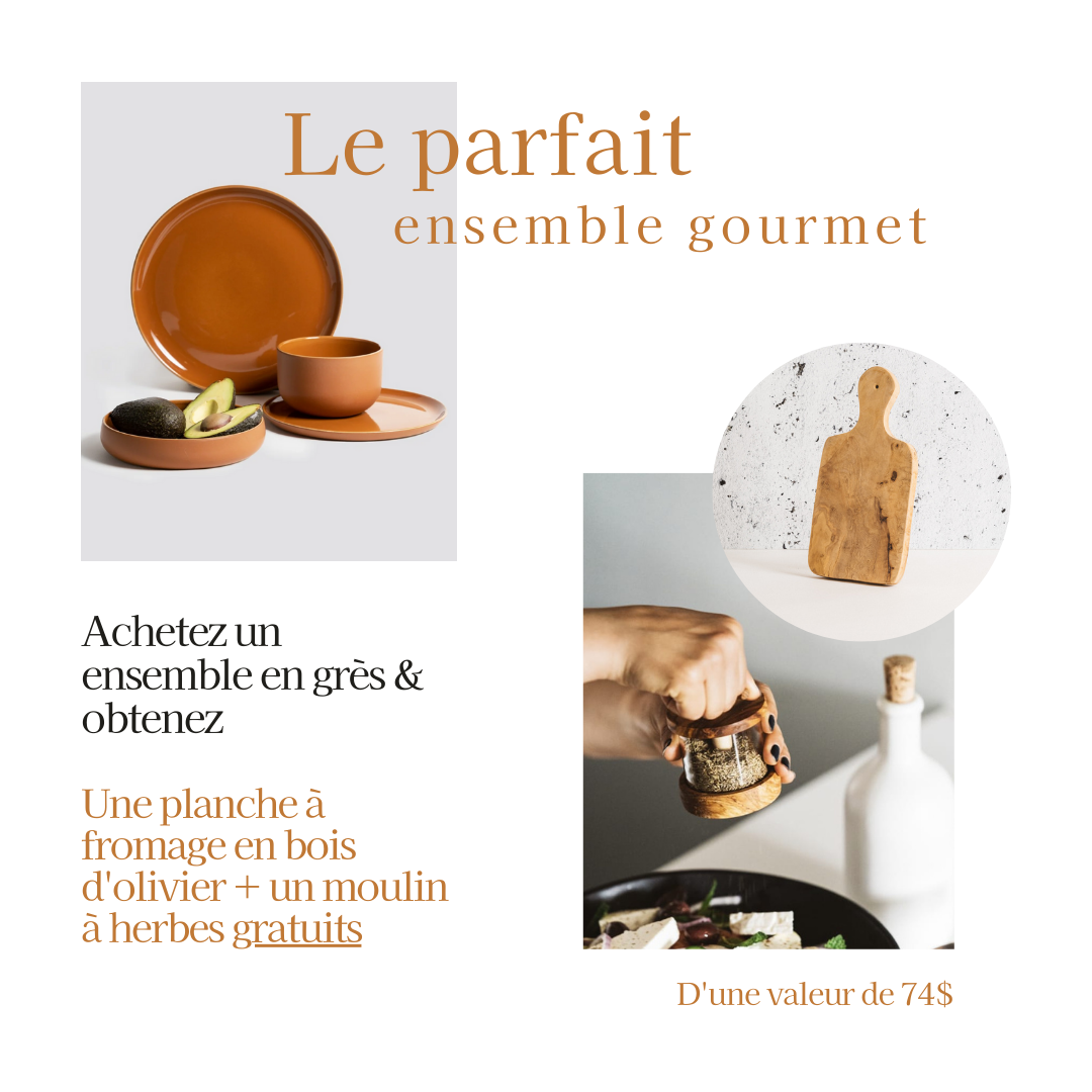 Le Gourmand Dinner Set | Handmade Plates, Bowls, Mugs